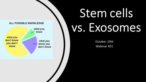 Exosomes 31: Stem Cells versus Exosomes – Recharge Biomedical