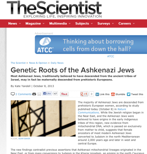 Ashkenazi Jews may be descended from Europeans who converted – Recharge ...